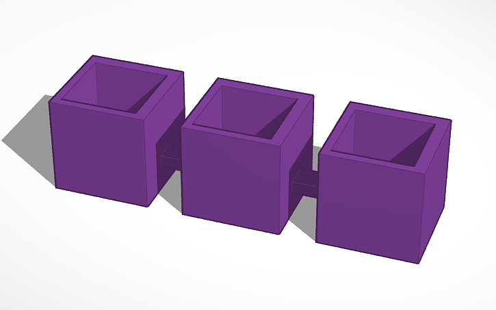 3D design Linked Boxes - Tinkercad