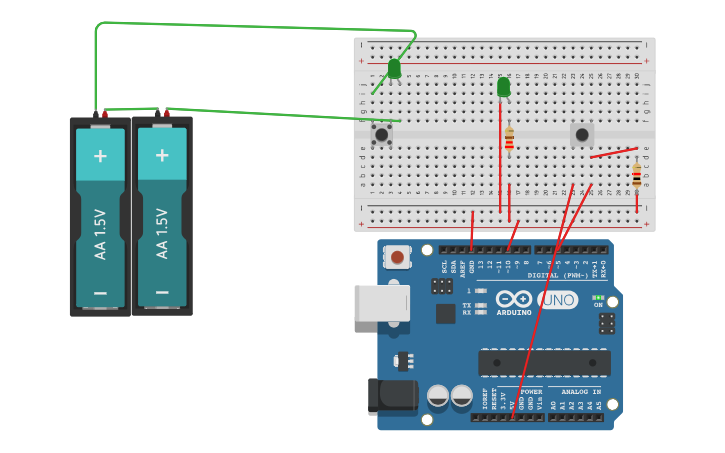 Circuit Design Arduino Add Switch To Control Light Led Tinkercad