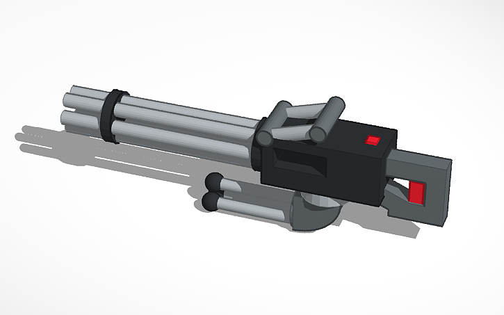 3D design Mini gun - Tinkercad