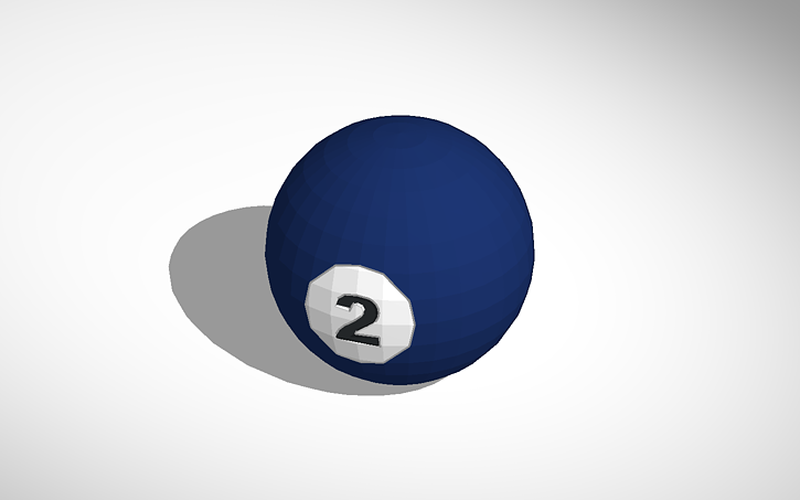 3D design 2 Ball - Tinkercad