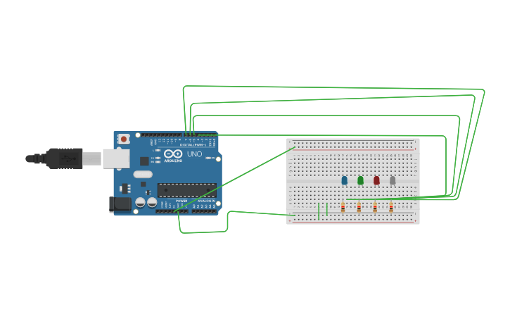 Circuit design Arduino Exercise 4 | Tinkercad