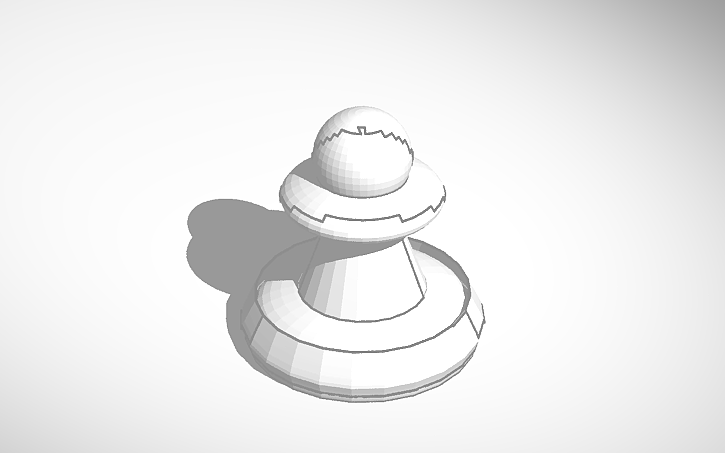 3D design Chess Pawn Design 2 | Tinkercad
