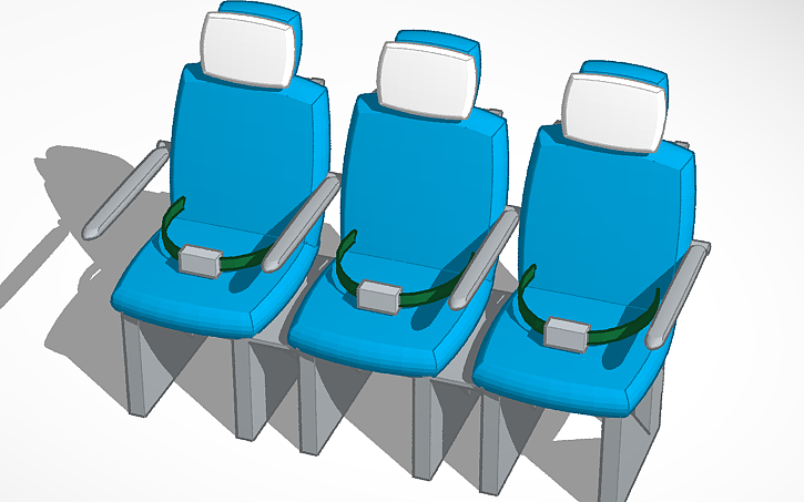 3D design Awesome flight Seat - Tinkercad