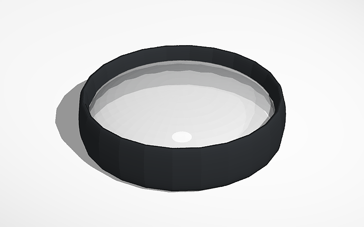 3D design simple lens - Tinkercad