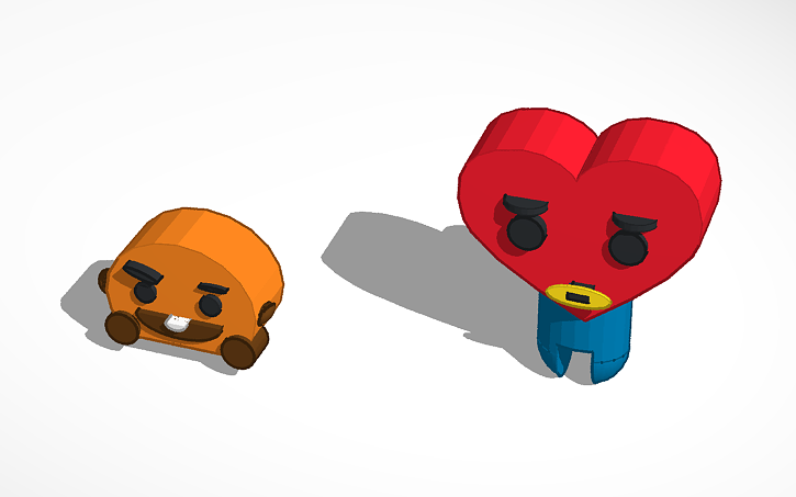 3D design Copy of 二義14-BT21 SHOOKY - Tinkercad
