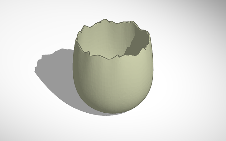 3D design egg shell easter egg | Tinkercad