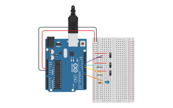 Circuit design Arduino Exercise 3 - Tinkercad