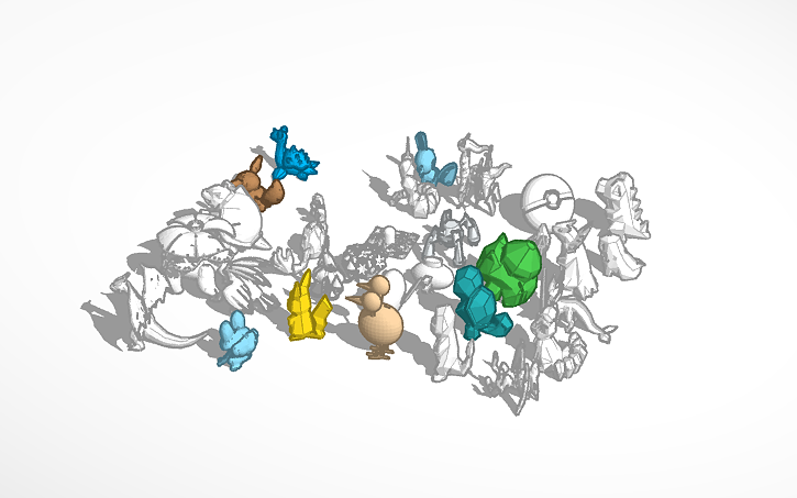 3D design Pokemon Gathering - Tinkercad