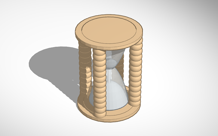 3D design hourglass - Tinkercad