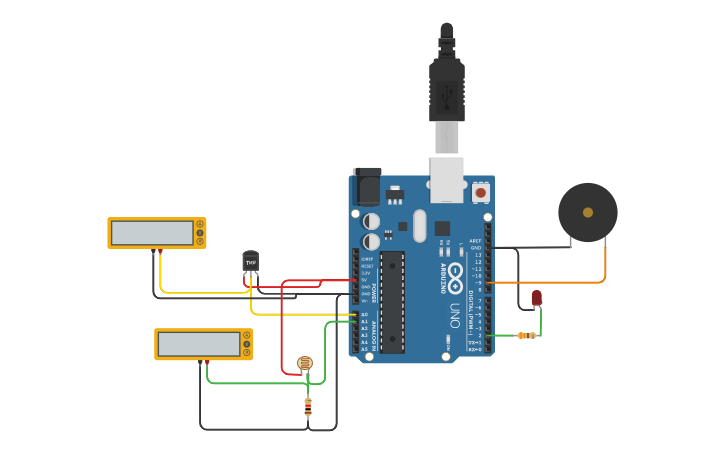Circuit design float - Tinkercad