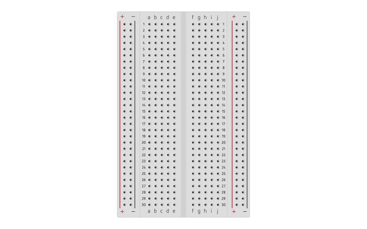 Circuit design BreadBoard - Tinkercad