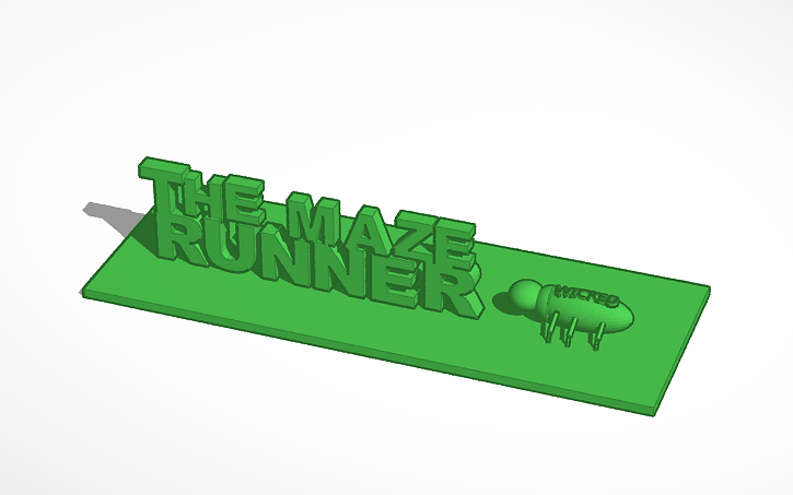 3D design The Maze Runner - Tinkercad