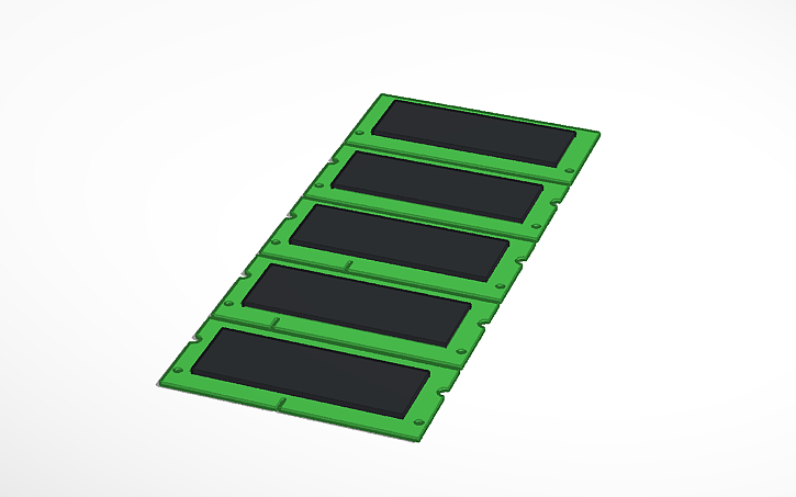 3D design Laptop ram alone | Tinkercad