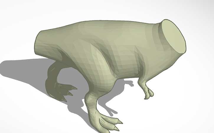3D design dino body - Tinkercad