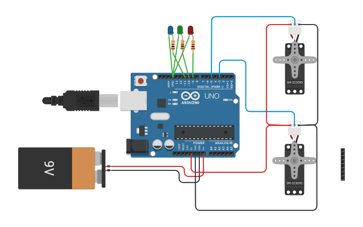 Circuit design Telescopio | Tinkercad