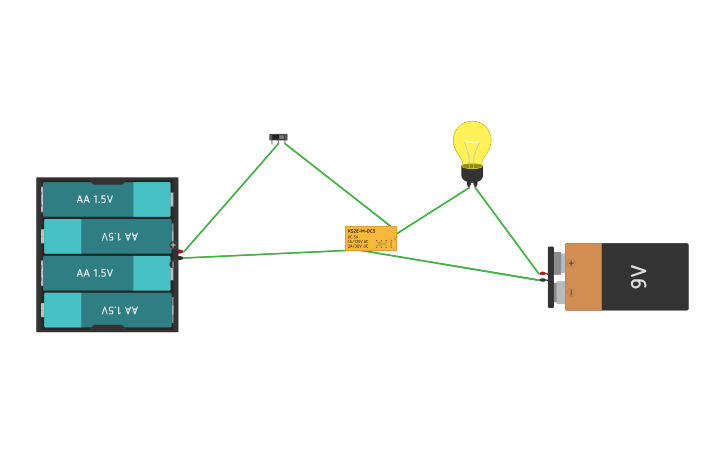Circuit design relay - Tinkercad