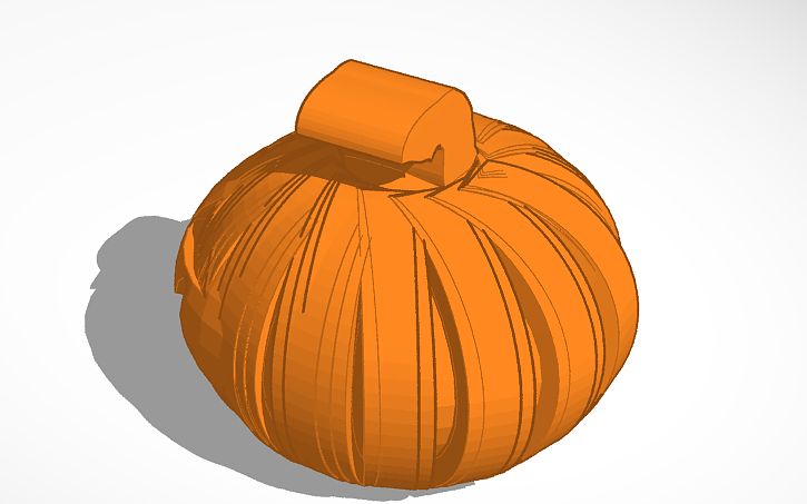 3D design jack-o-lantern - Tinkercad