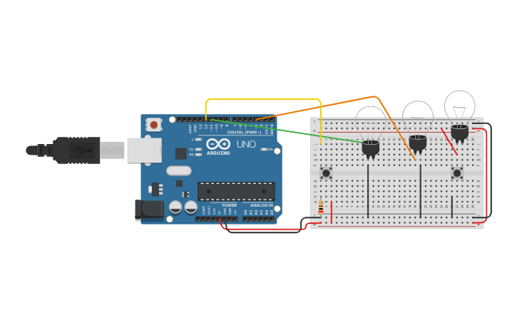Circuit design Estrutura IF | Tinkercad