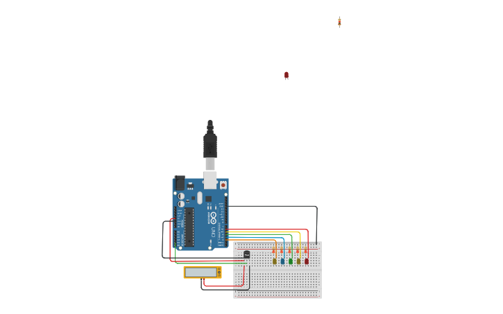 Circuit Design Sensor De Temperatura Tinkercad