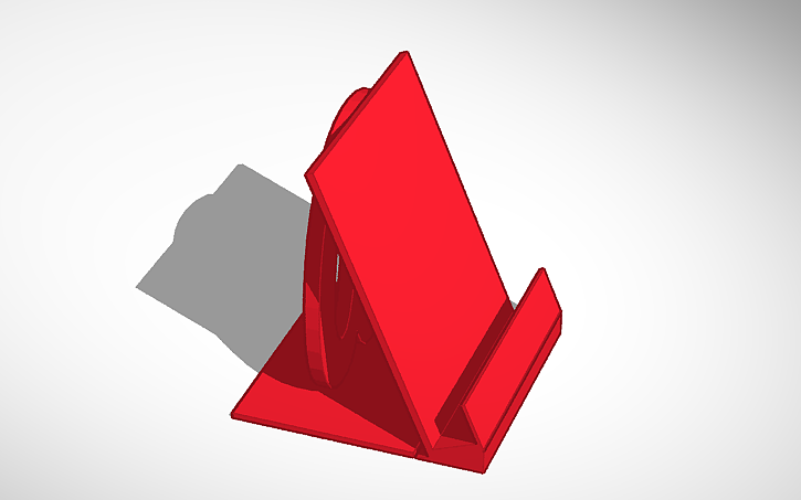 3D design anderson phone stand - Tinkercad