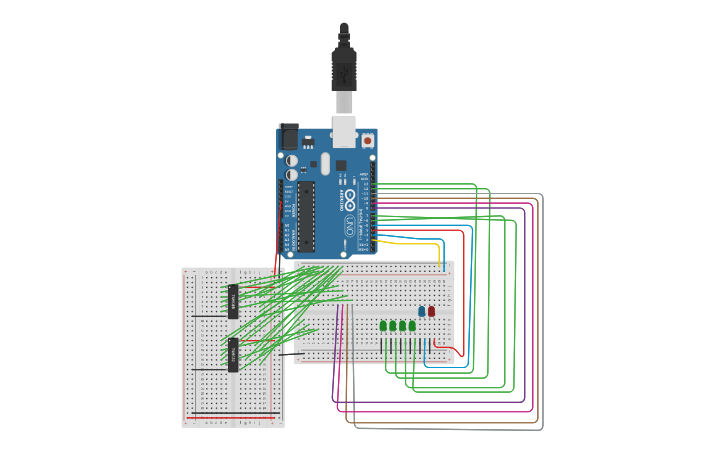Circuit design ic tester b - Tinkercad