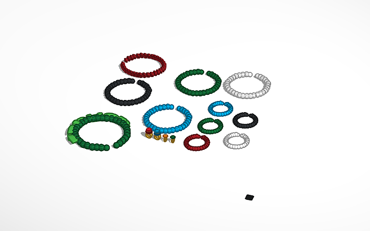 3D design Jewelry Set - Tinkercad