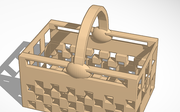 3D design Basket - Tinkercad