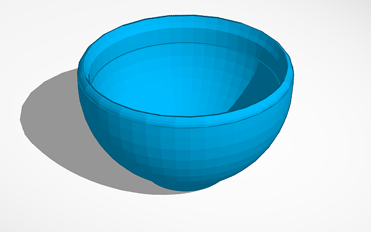 3D design bowl - Tinkercad