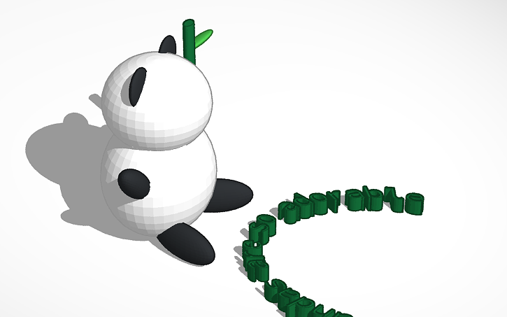 3D design Panda - Tinkercad
