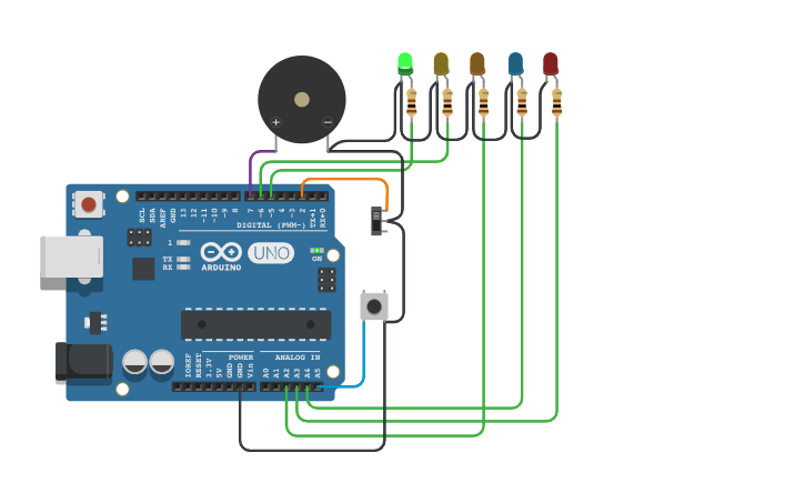 Circuit design Tune Example DHE - Tinkercad