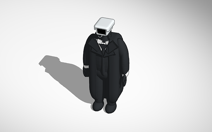 3D design Cameraman from skibidi toilet | Tinkercad