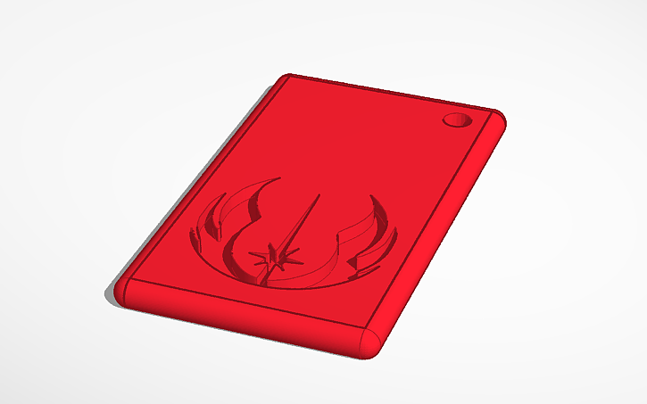 3D design Star Wars - Grey Jedi key ring - Tinkercad