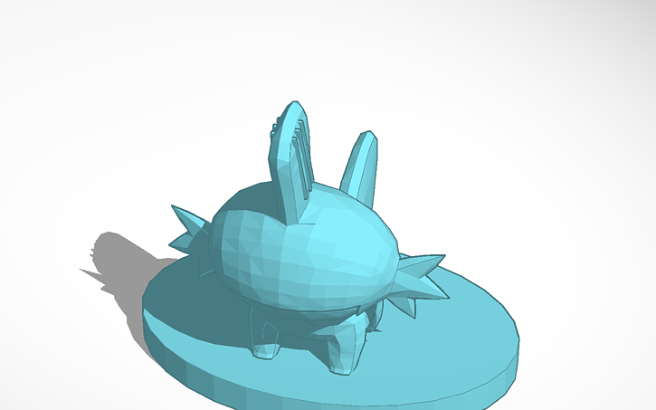 3D design MudKip - Hoenh Region Pokemon Starter - Tinkercad