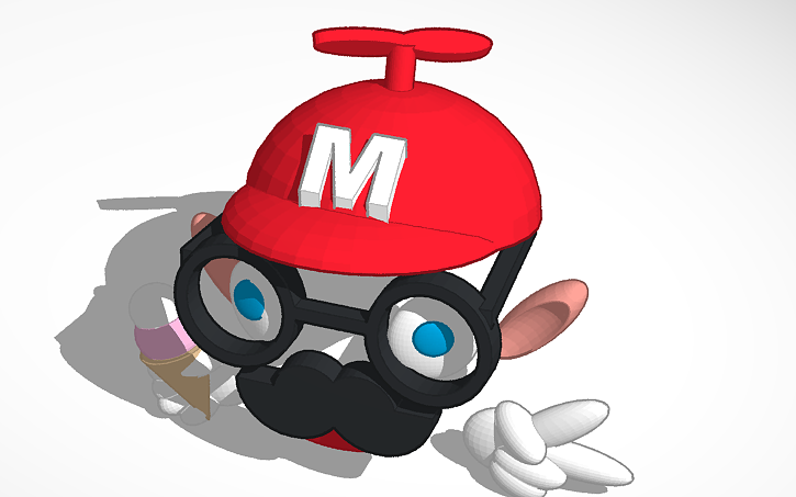3D design Super Mario - Tinkercad