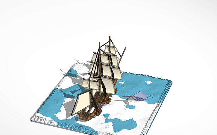 3D design Pirate Ships - The Eliza - Tinkercad