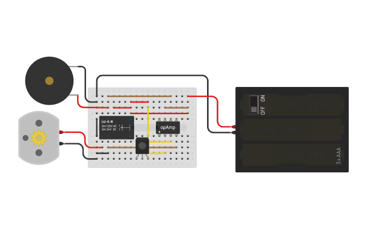 Circuit design Accident Preventer | Tinkercad