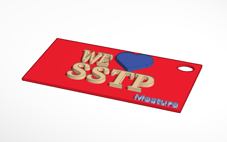 3D design WE LOVE SSTP - Tinkercad