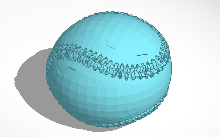 3D design Softball - Tinkercad