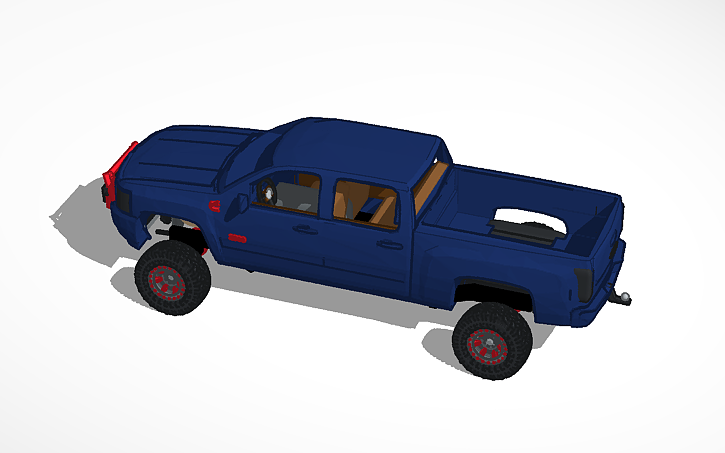 3D design EDGE CUSTOMS Chevy 2500 crew cab Cummins swap - Tinkercad