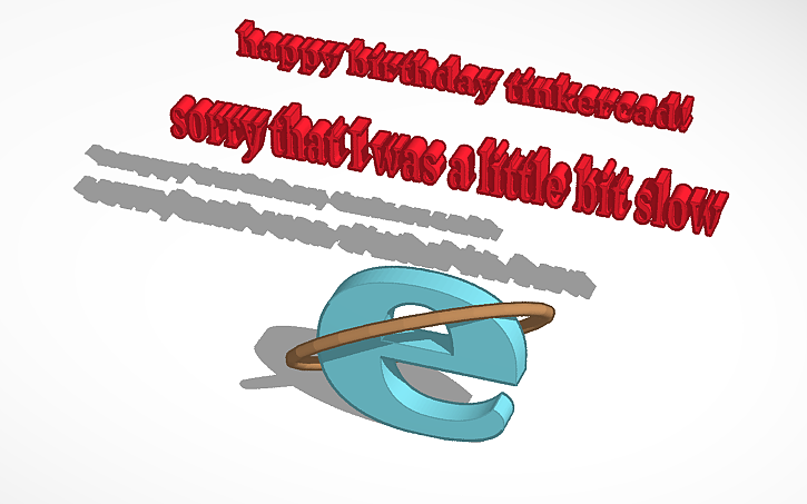 3d Design Happy Birthday Tinkercad Tinkercad