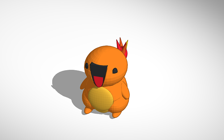 3D design DERPY CHARMANDER - Tinkercad