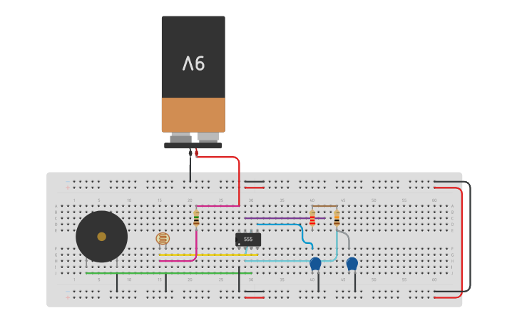 Circuit Design Darkness Detector Project Tinkercad