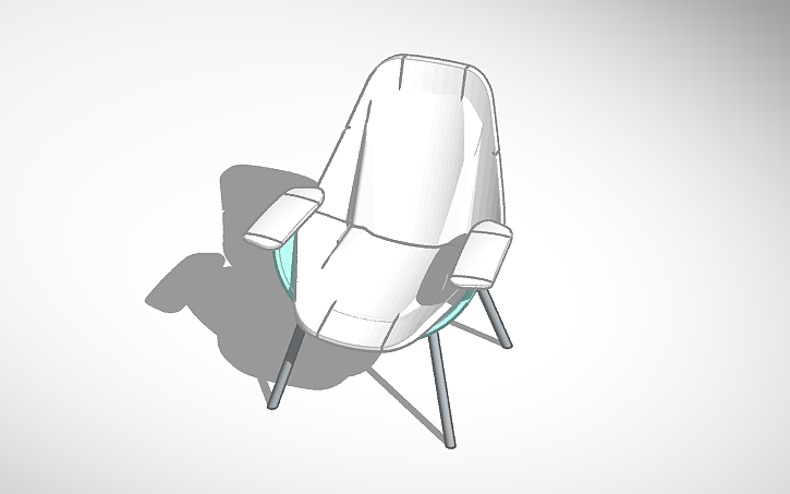 3D design Modern Chair - Tinkercad