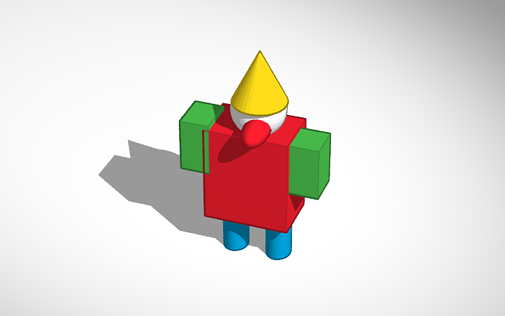 3D design clown | Tinkercad