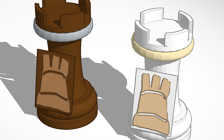 3D design Chess Rook | Tinkercad