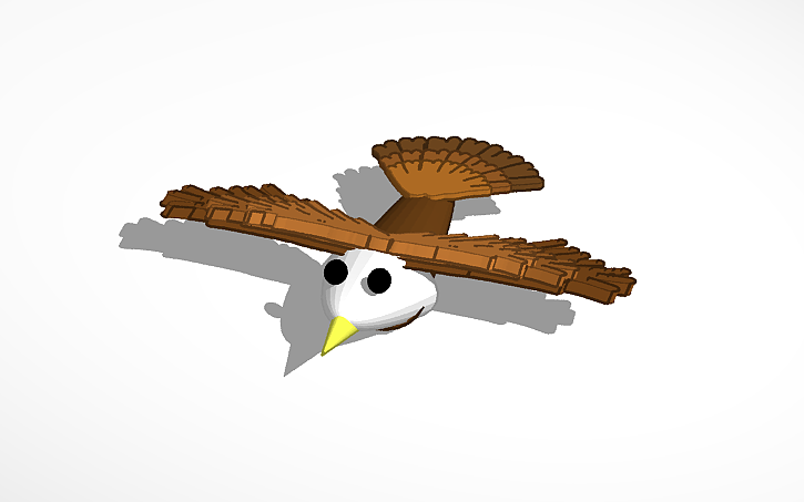 3D design eagle from hobbit and lord of the rings - Tinkercad