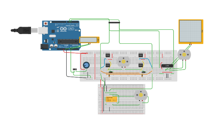Circuit Design Motor Speed And Direction Control N Pmos Tinkercad