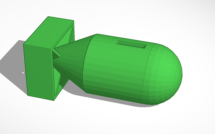 3D design Nuke piggy bank | Tinkercad