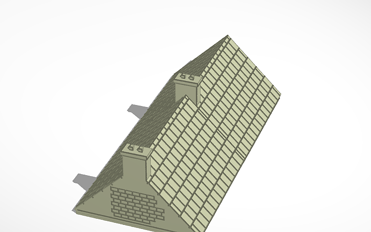 3D design Shop n Passage Roof 1-100 - Tinkercad