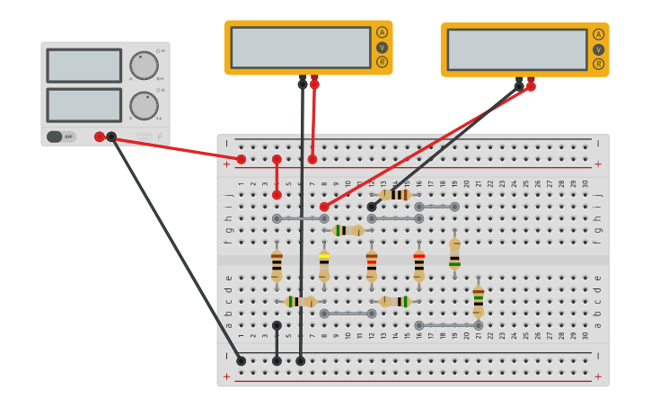 Circuit design Multimetro - Tinkercad